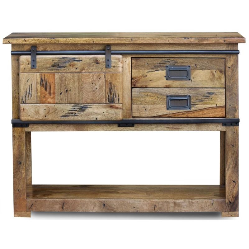 Iron Works Mango Wood Console Table – Interior Envy