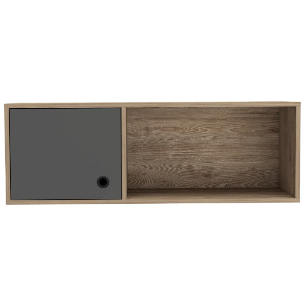 Vegas Grey Melamine Wall Storage Unit | Interior Envy