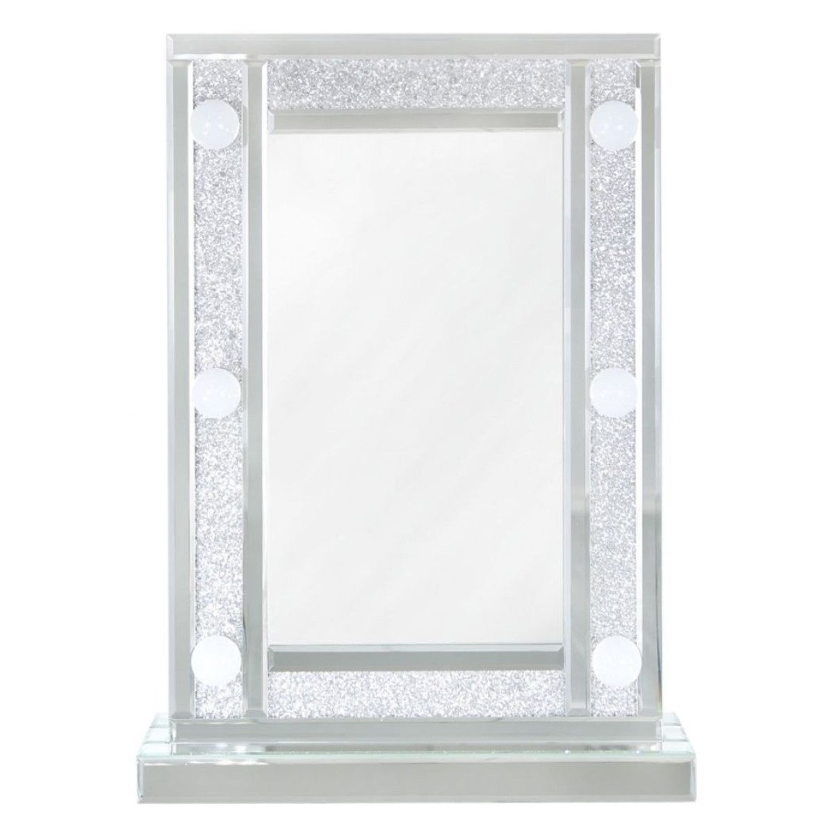 Sparkle Mirrored Broadway 6 Light Vanity Mirror | Interior Envy