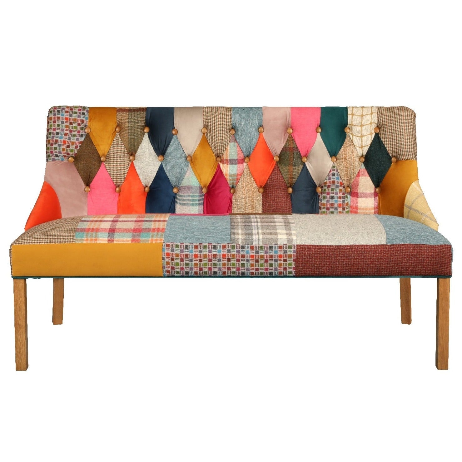 Stanton Patchwork Dining Bench | Interior Envy