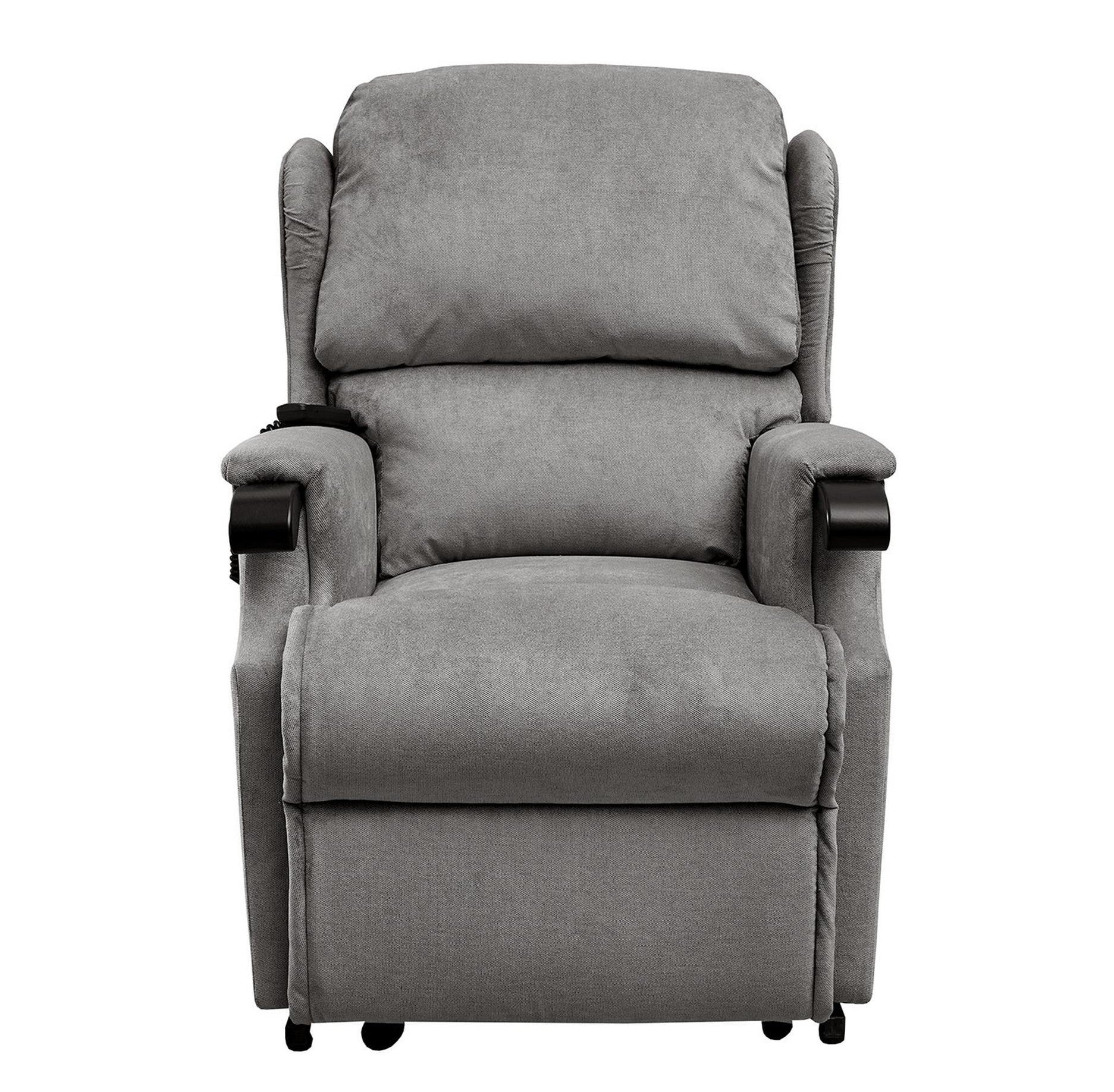 Malvern Aero Charcoal Fabric Rise & Recliner Armchair - Choice Of Sizes ...