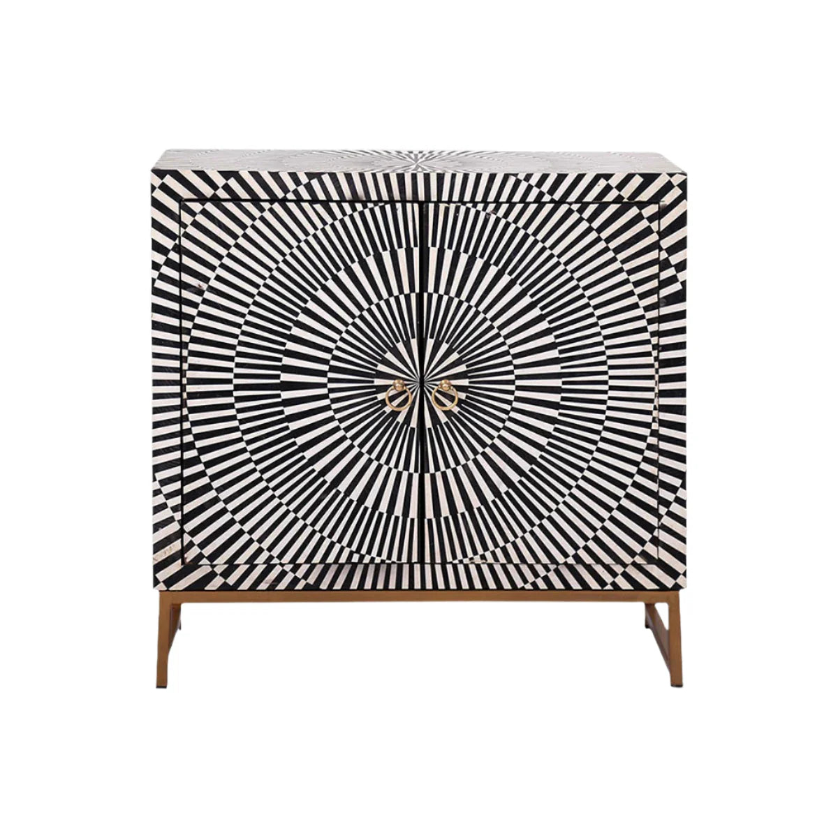 Ida Two Door Bone Inlay Cabinet | Interior Envy
