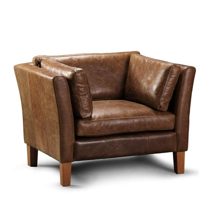Groucho Vintage Leather Armchair - Choice Of Leathers | Interior Envy