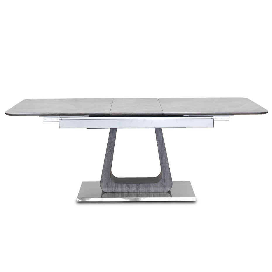 Zeus Grey Ceramic Extendable Dining Table - 160cm - 200cm | Interior Envy