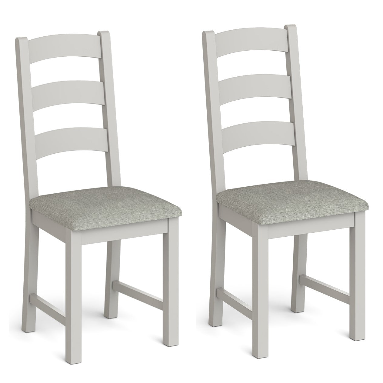 Country Grey and Oak Collection Ladder Back Dining Chairs - Sold In ...