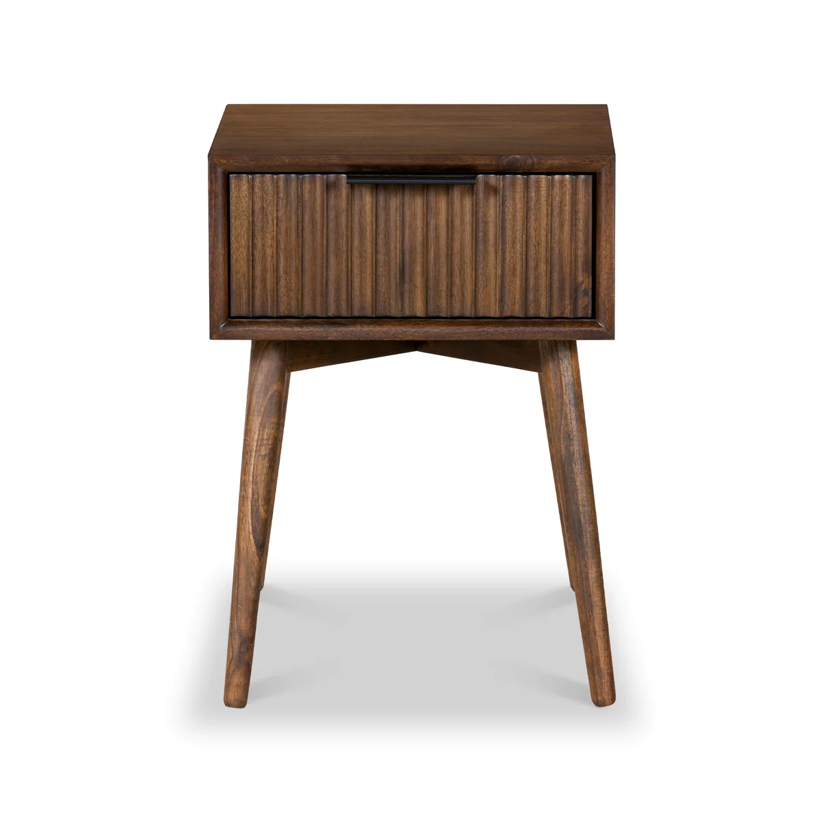 Strand Walnut 1 Drawer Side Table – Interior Envy
