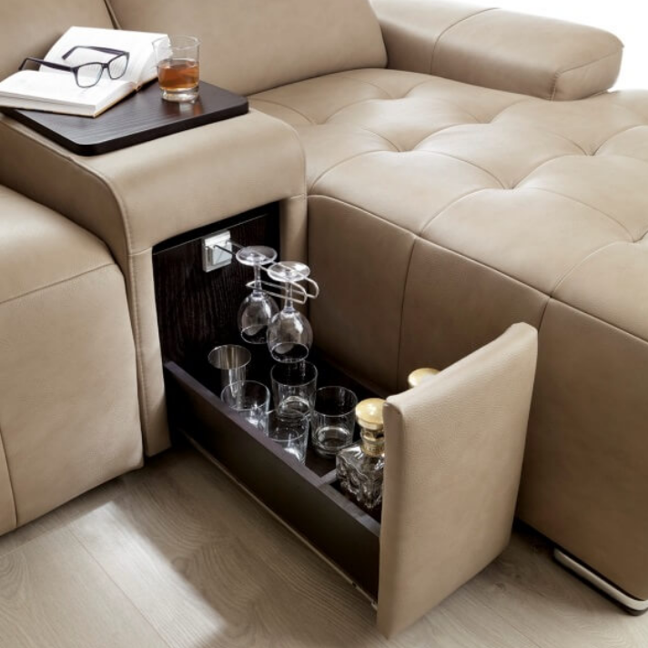 Domo Luxury Leather Modular Sofa Collection - Various Options ...