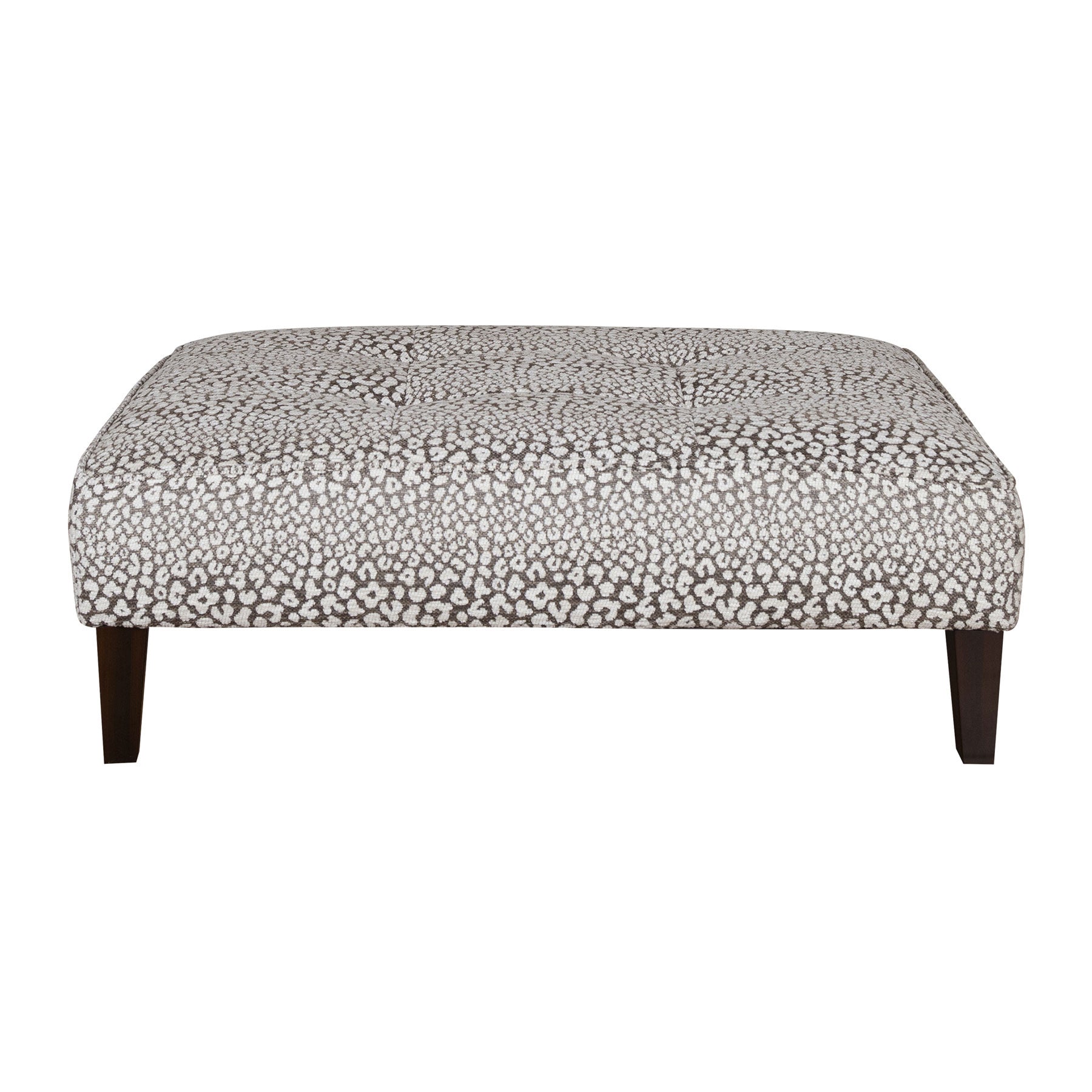 Button Top Throne Footstool - Choice Of Fabrics & Feet | Interior Envy