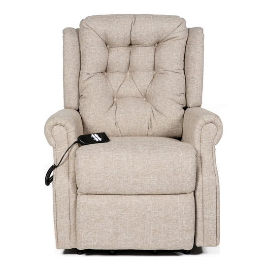 Belvedere Natural Fabric Dual Motor Riser Recliner Chair - Choice Of S ...