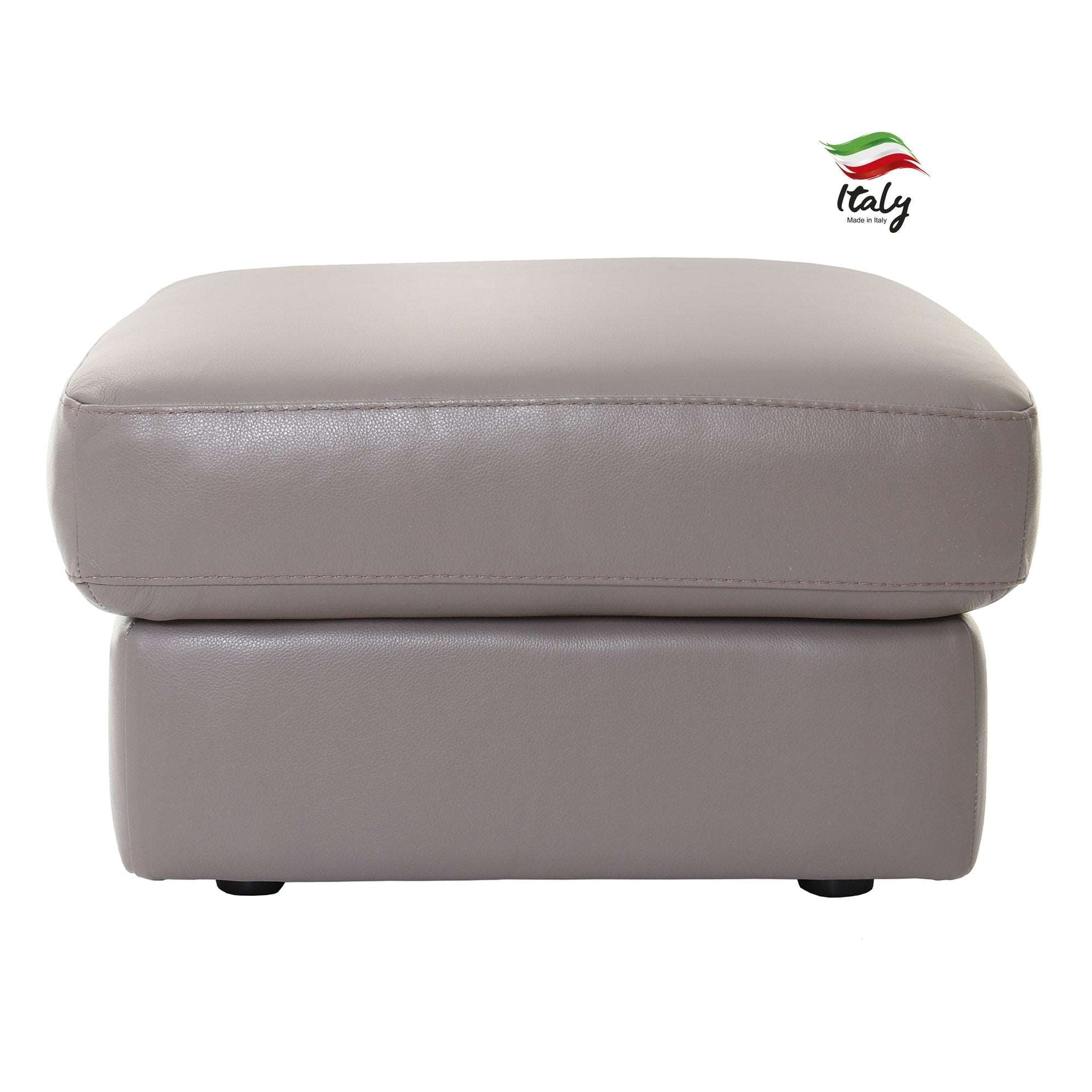 Argenta Italian Leather Footstool – Interior Envy