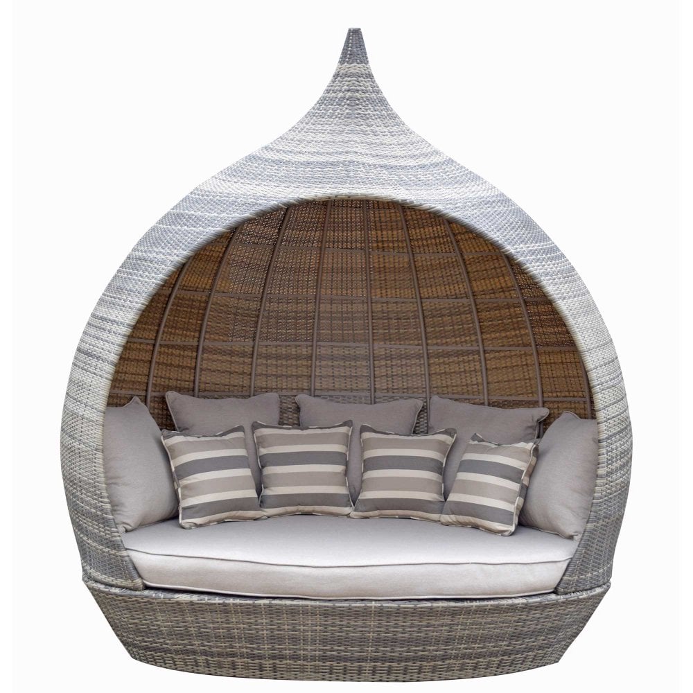 Pearl Rattan Garden Day Bed - Choice Of Colours – Interior Envy