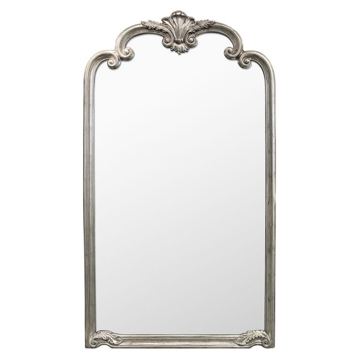 Palazzo Ornate Silver Leaner Mirror | Interior Envy