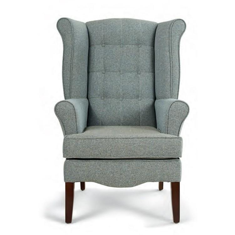 Theodore High Back Buttoned Wing Chair - Choice Of Feet & Fabrics ...