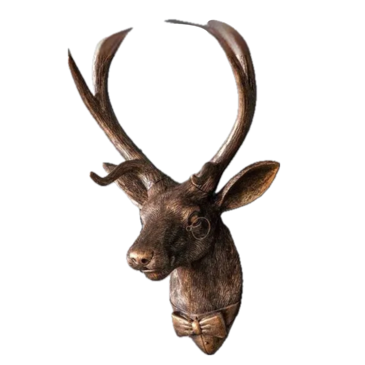 Bronze Wall Mounted Stag Head | Interior Envy